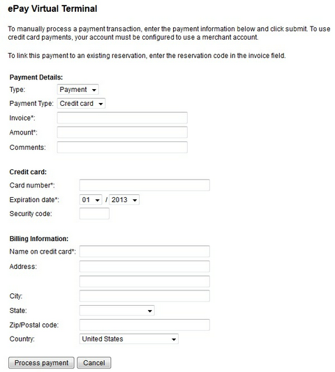 WebReserv User Guide
